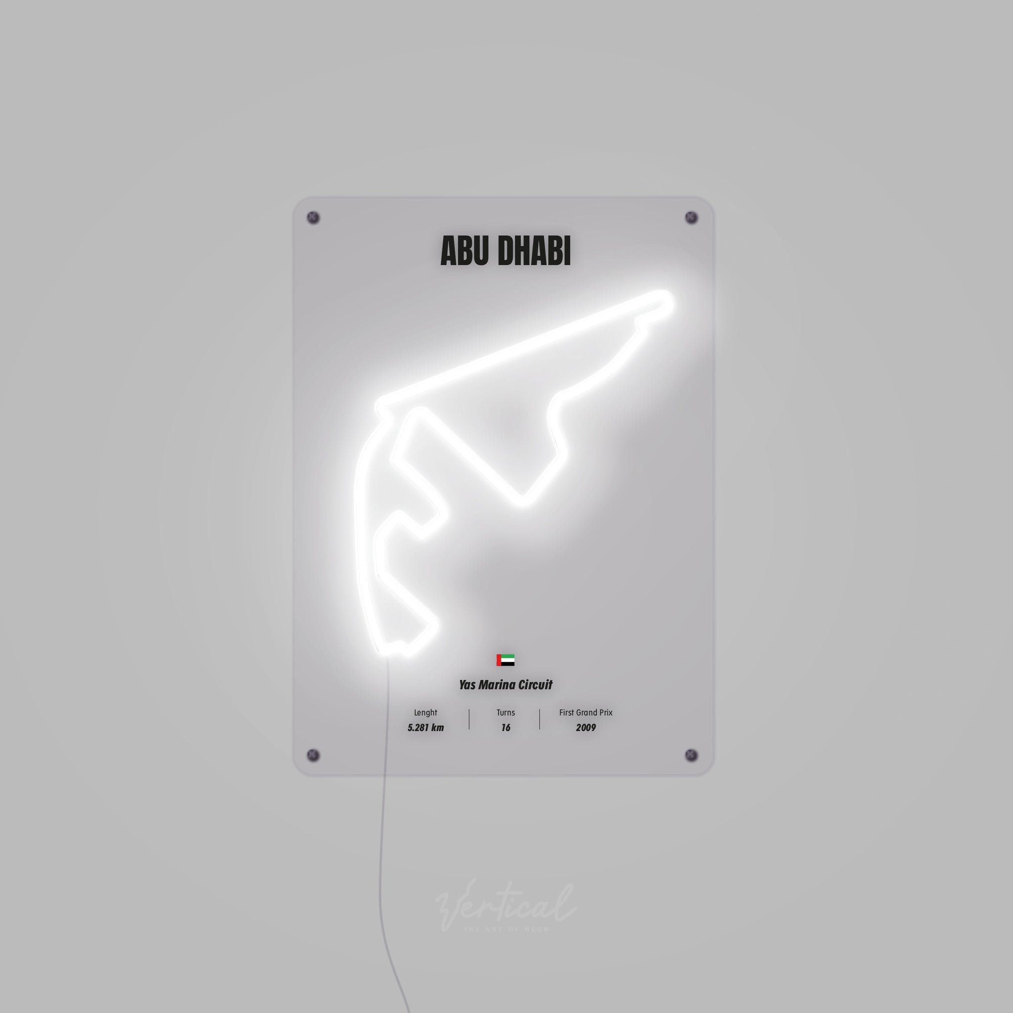 F1 Neon LED Wall Art | Official F1 Track Circuit Signs
