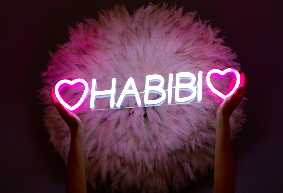 Habibi | LED and NEON Lights – Vertical Design dxb