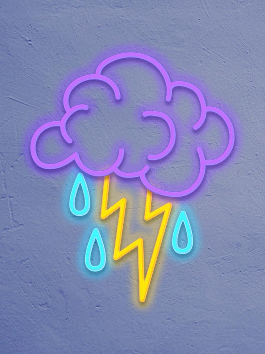 Thunder Storm | LED and NEON Lights – Vertical Design dxb
